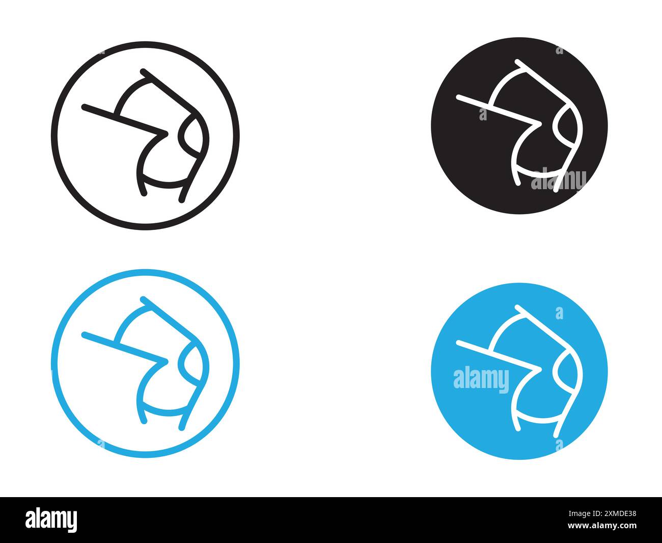 Knee Orthopedic Brace icon (2) vector line logo mark or symbol set ...