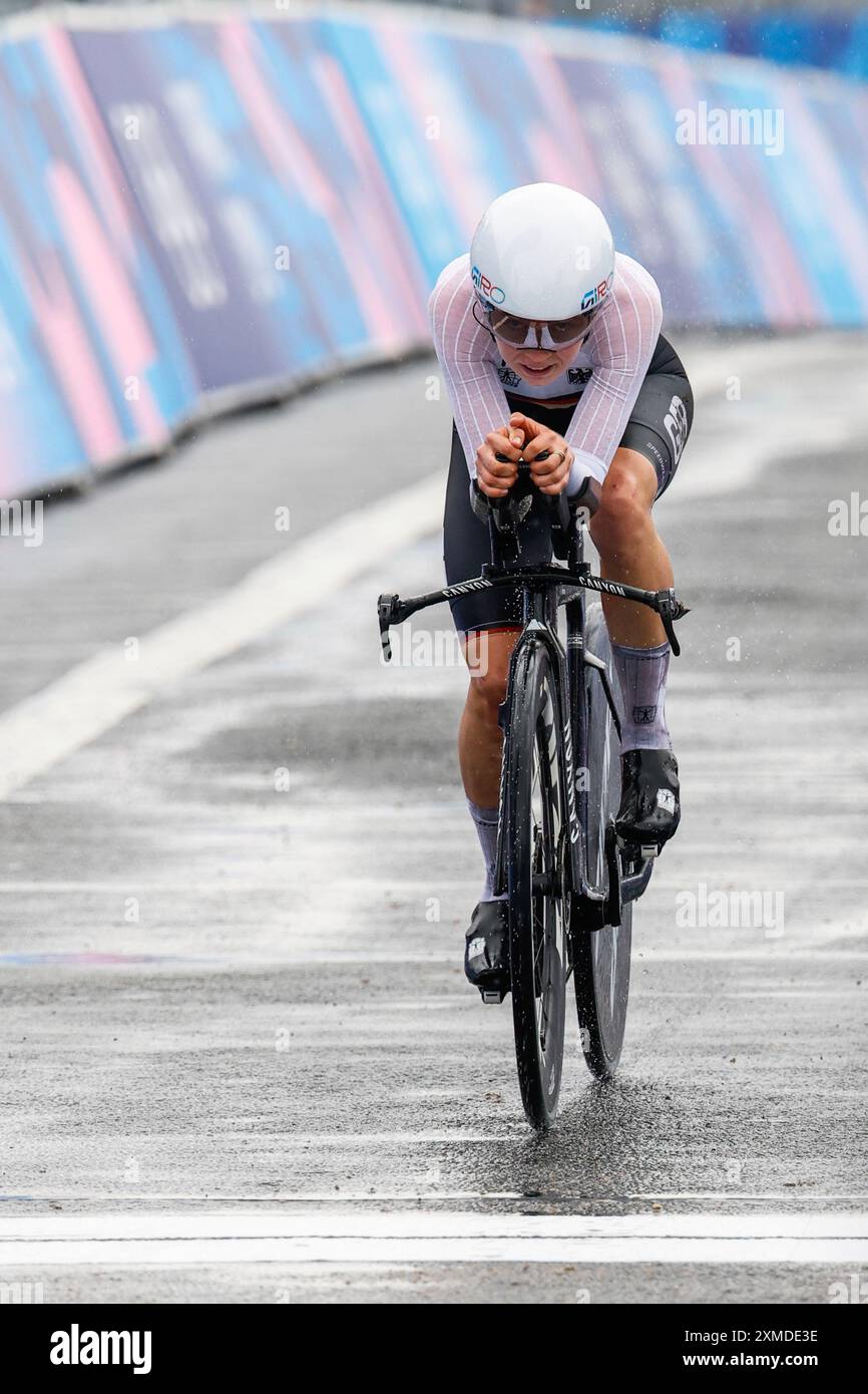 Antonia Niedermaier (GER) cycles during the Women's Individual Time ...