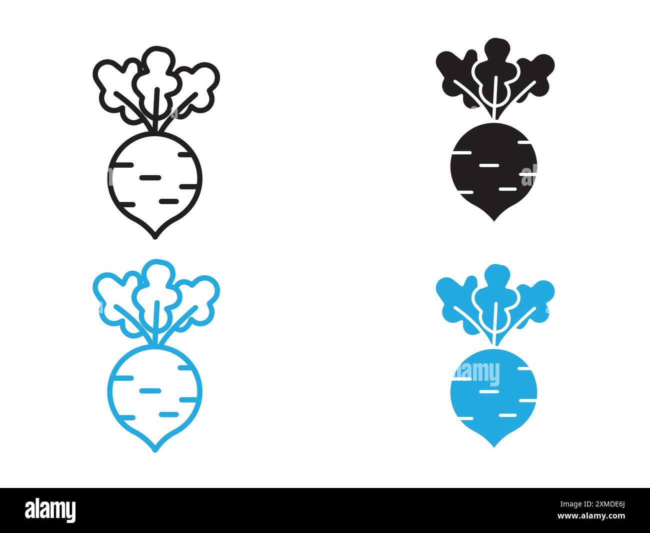 kohlrabi icon vector line logo mark or symbol set collection outline ...