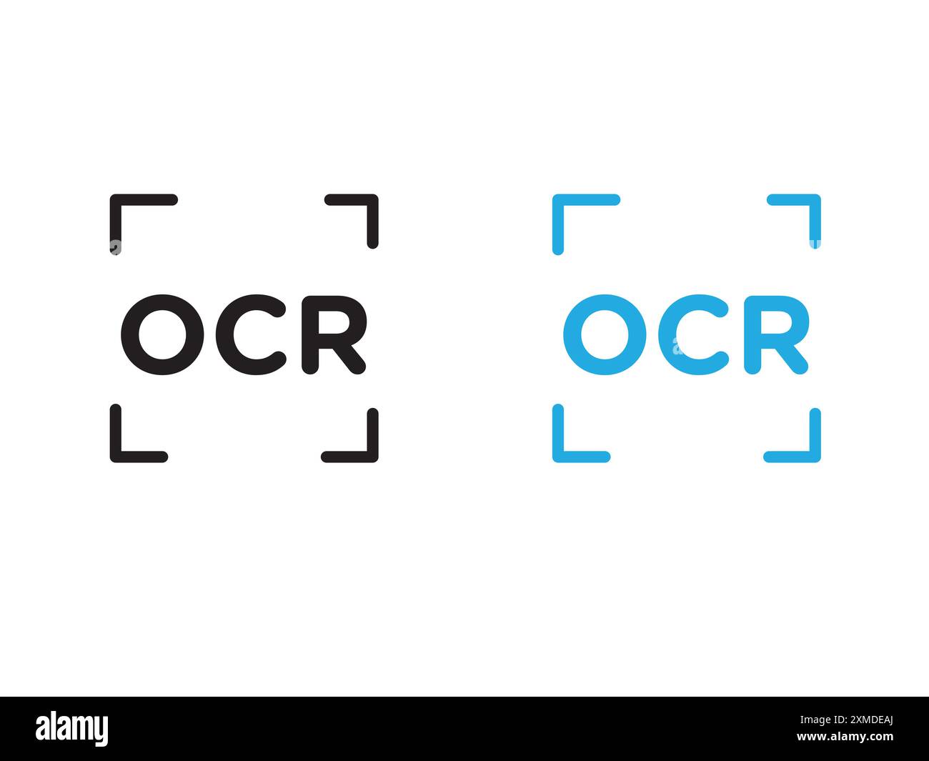 OCR icon vector line logo mark or symbol set collection outline style ... OCR icon vector line logo mark or symbol set collection outline style ...