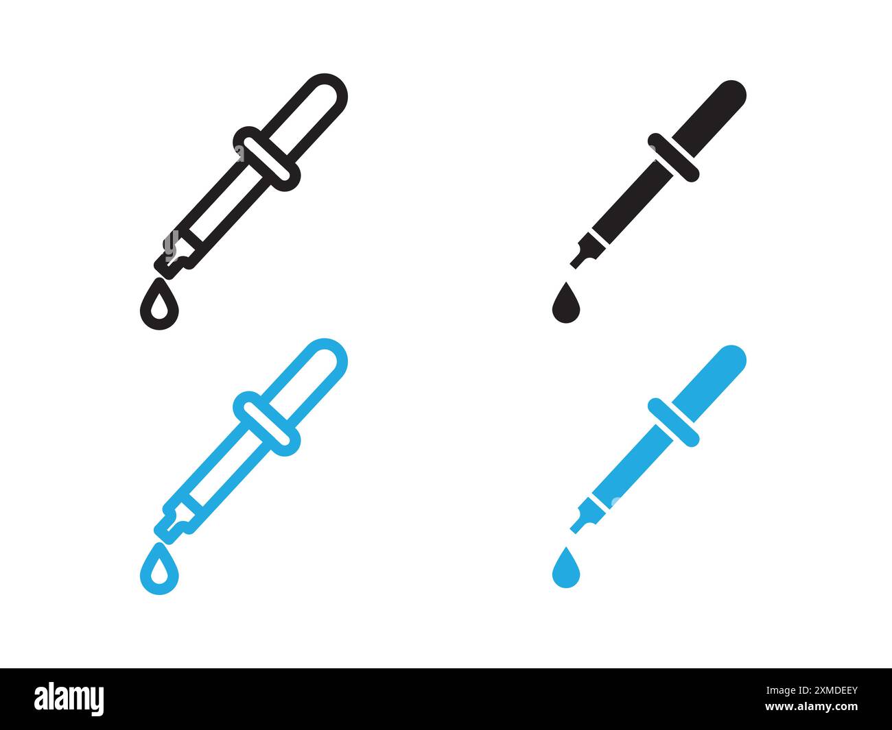 pipette icon vector line logo mark or symbol set collection outline ...