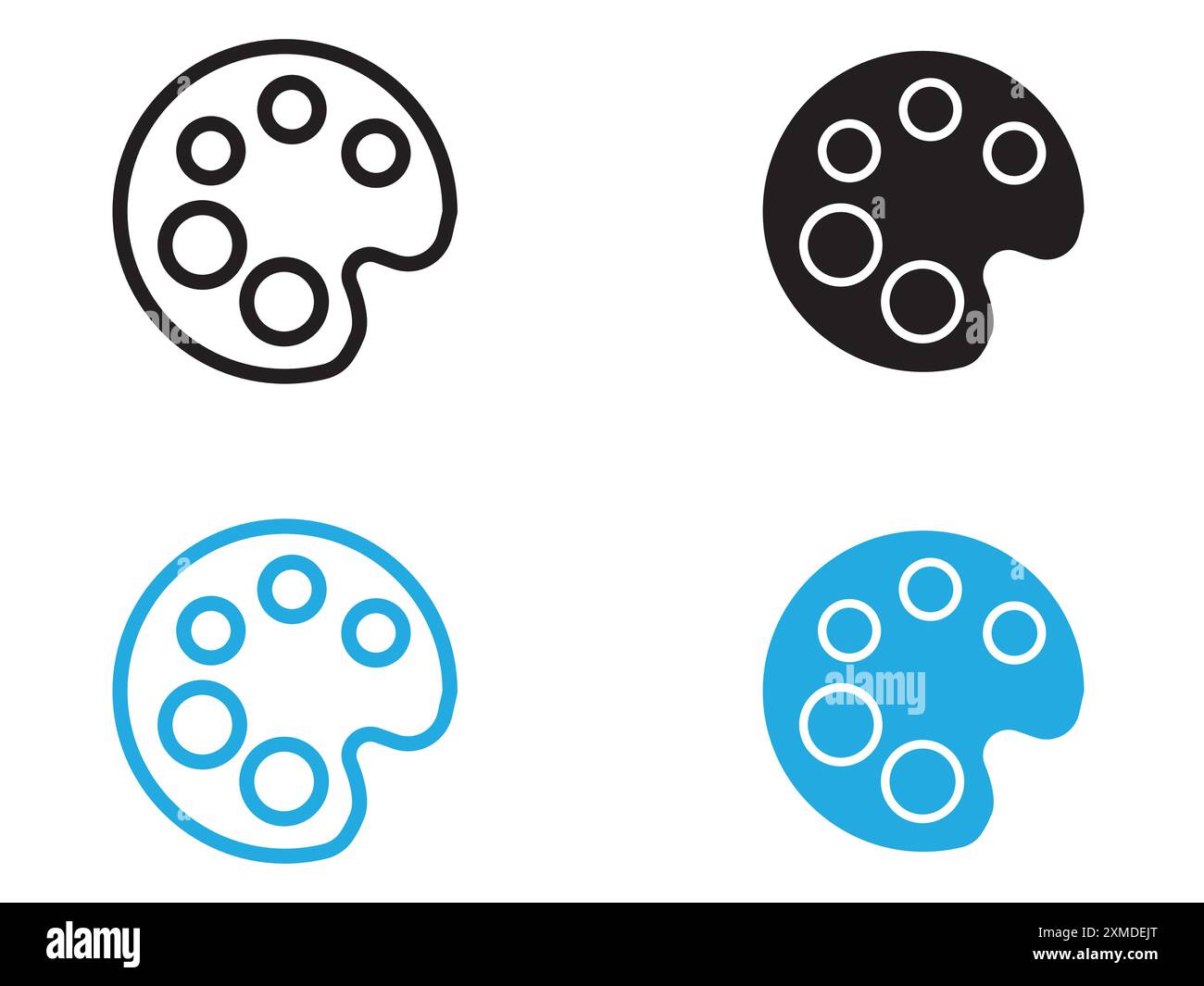 Simple color palette Stock Vector Images - Alamy