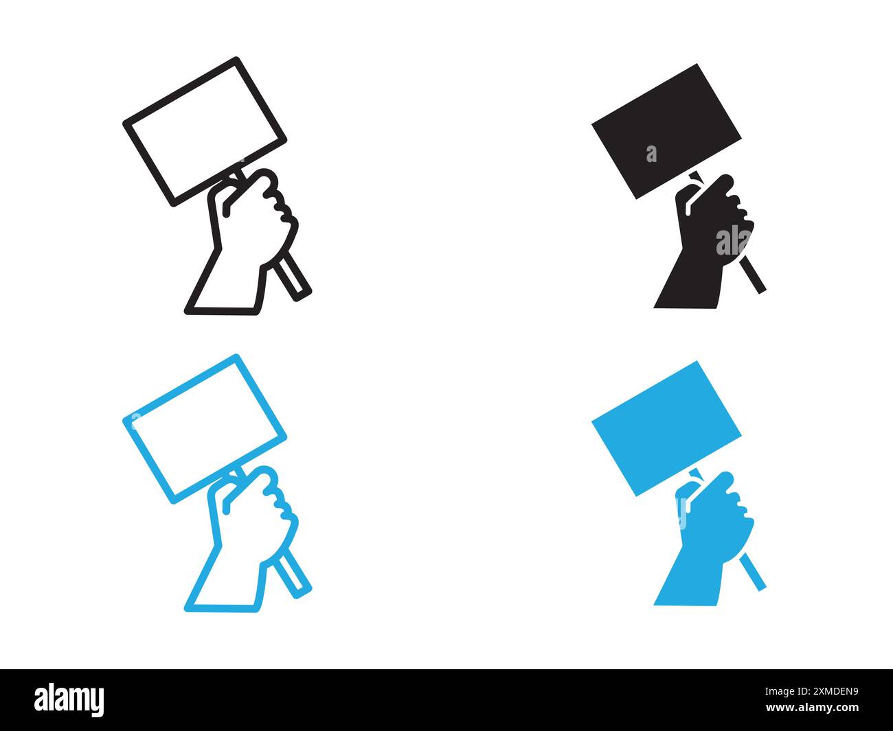 Black activist crowd Stock Vector Images - Alamy