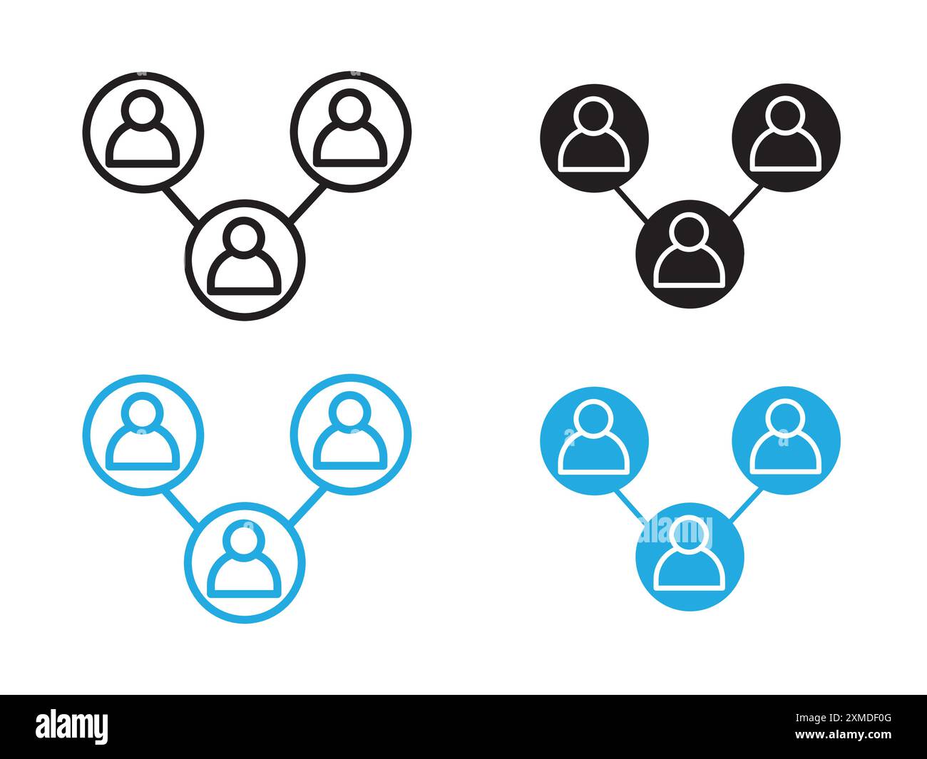 Referrals icon vector line logo mark or symbol set collection outline ...