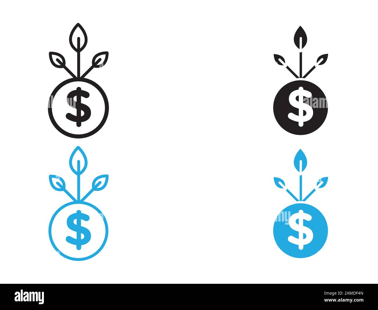 Money tree logo vector vectors hi-res stock photography and images - Alamy
