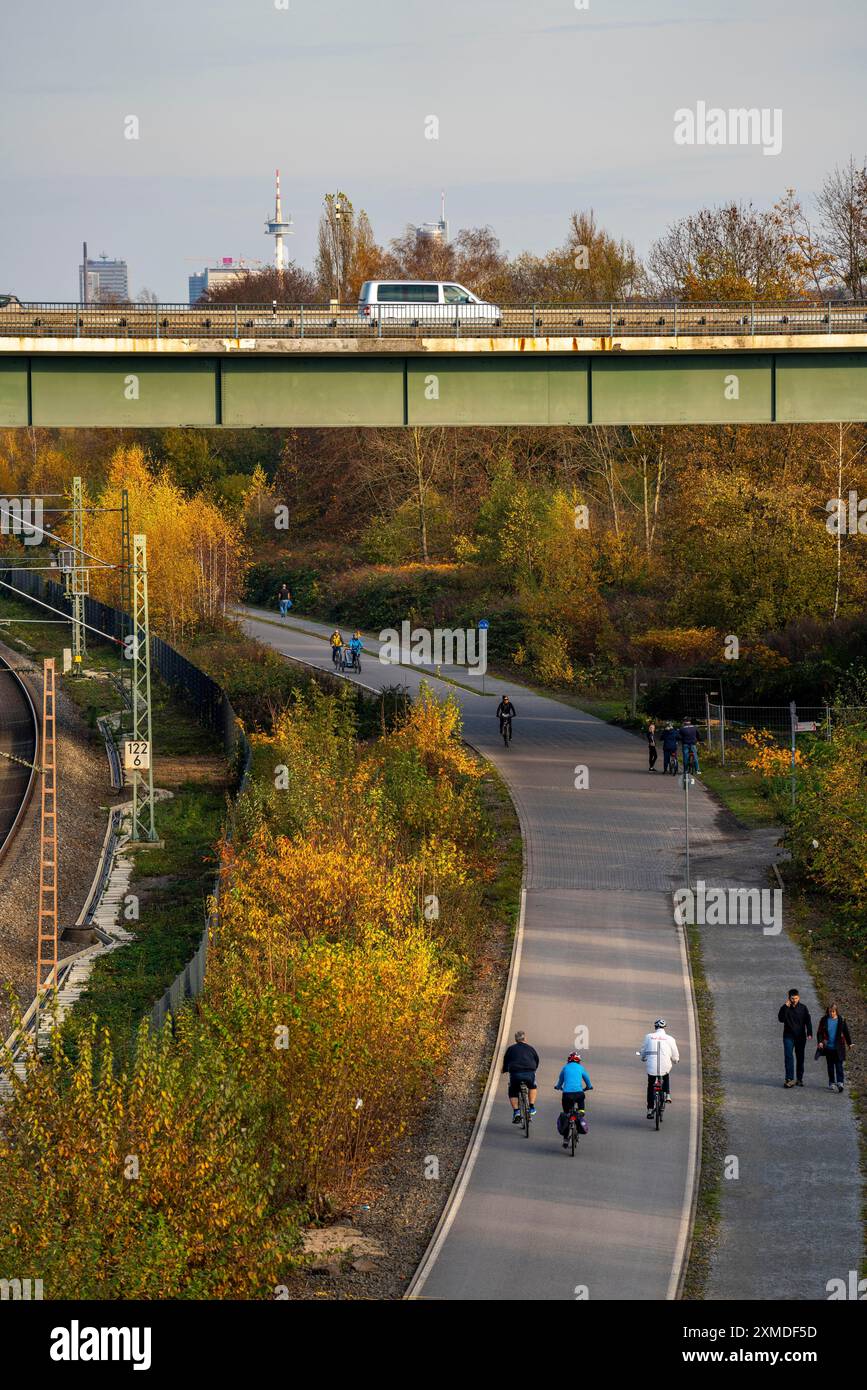 Radschnellweg Ruhr, RS1, along the railway line between Essen and ...