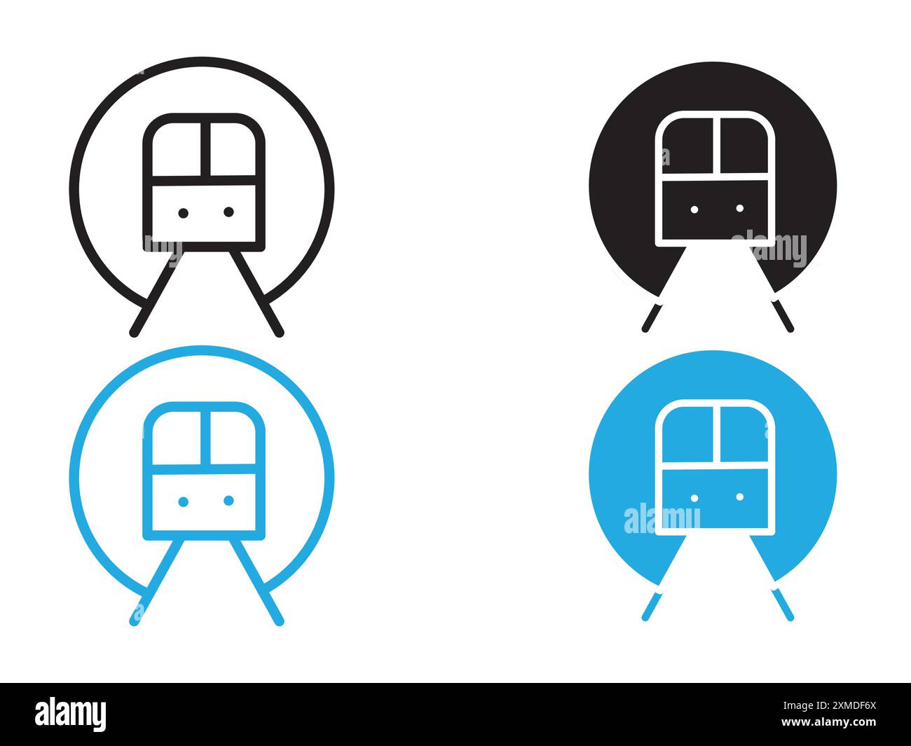 Subway Icon Vector Line Logo Mark Or Symbol Set Collection Outline Style Stock Vector Image