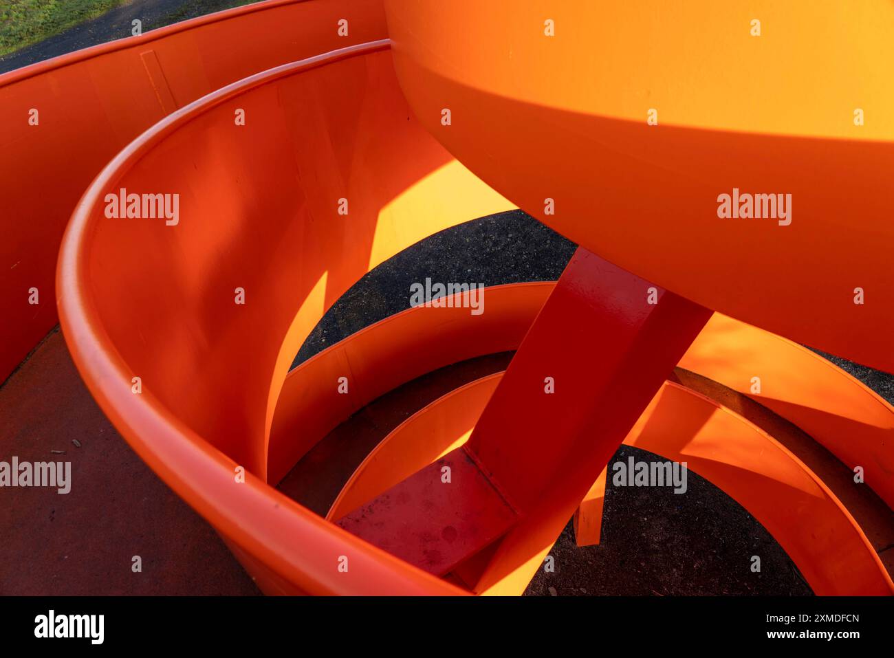 Sculpture Haldenzeichen, observation tower, Radbod spoil tip, part of ...