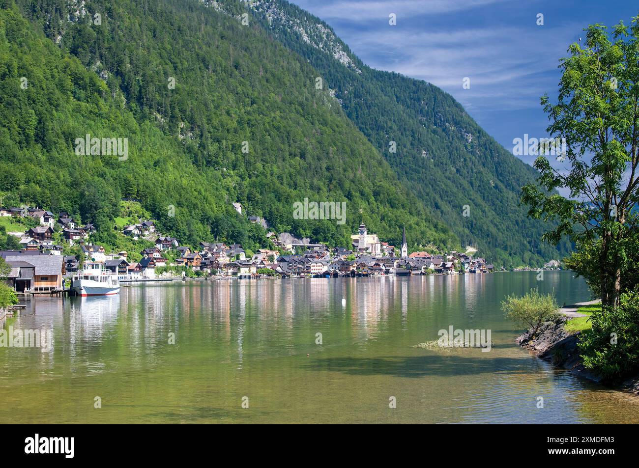 Hallstatt at Lake Hallstatt,upper Austria,Austria Stock Photo - Alamy