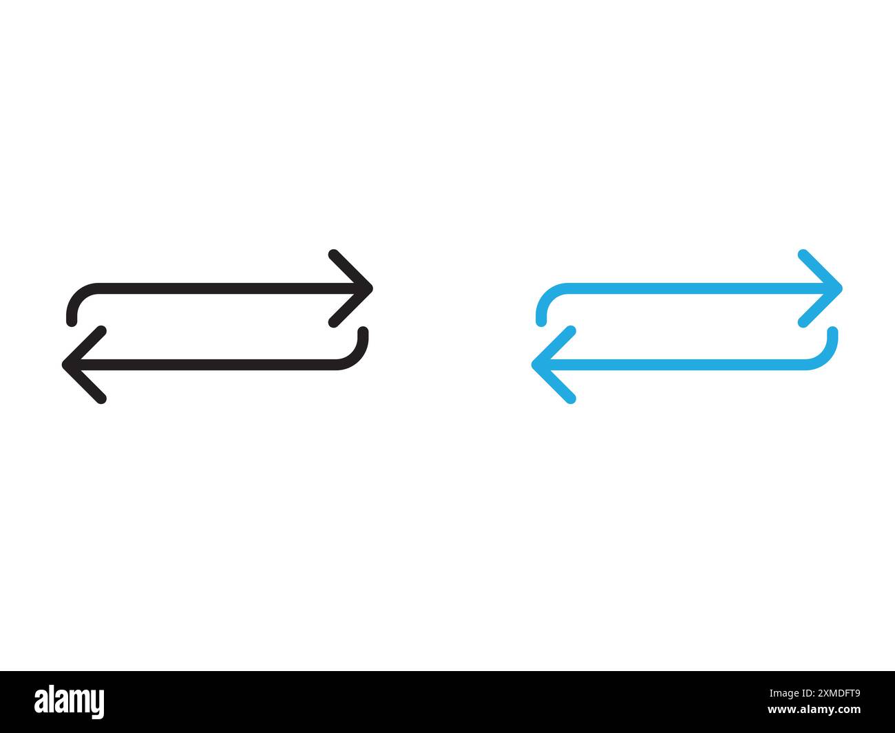 Transfer Icon Vector Line Logo Mark Or Symbol Set Collection Outline Style Stock Vector Image