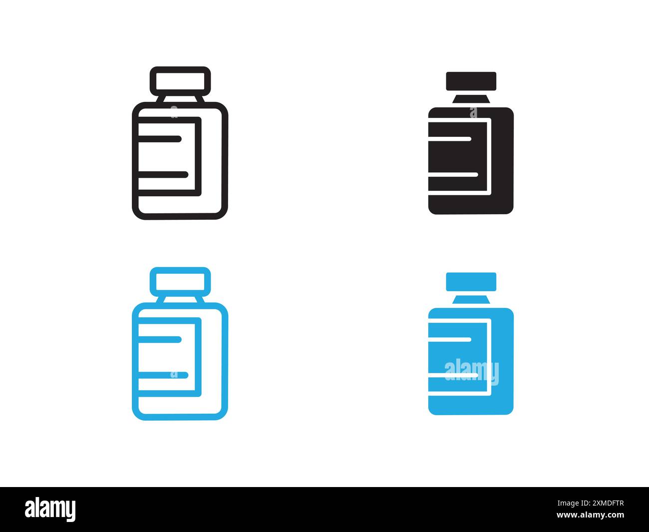 vial medical icon vector line logo mark or symbol set collection ...
