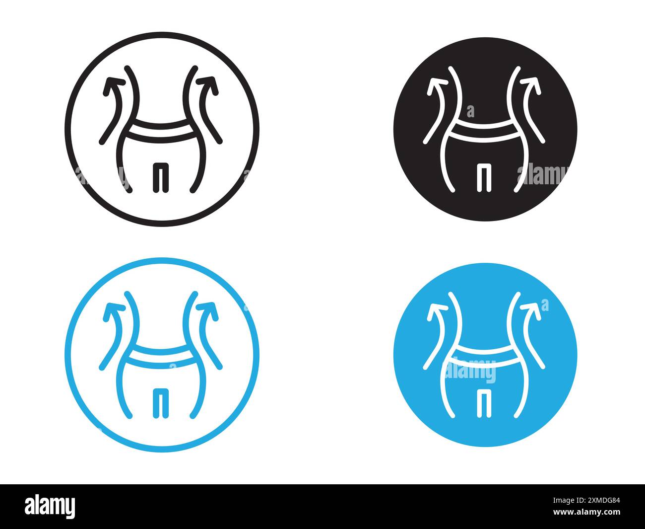 Weight loss icon vector line logo mark or symbol set collection outline ...