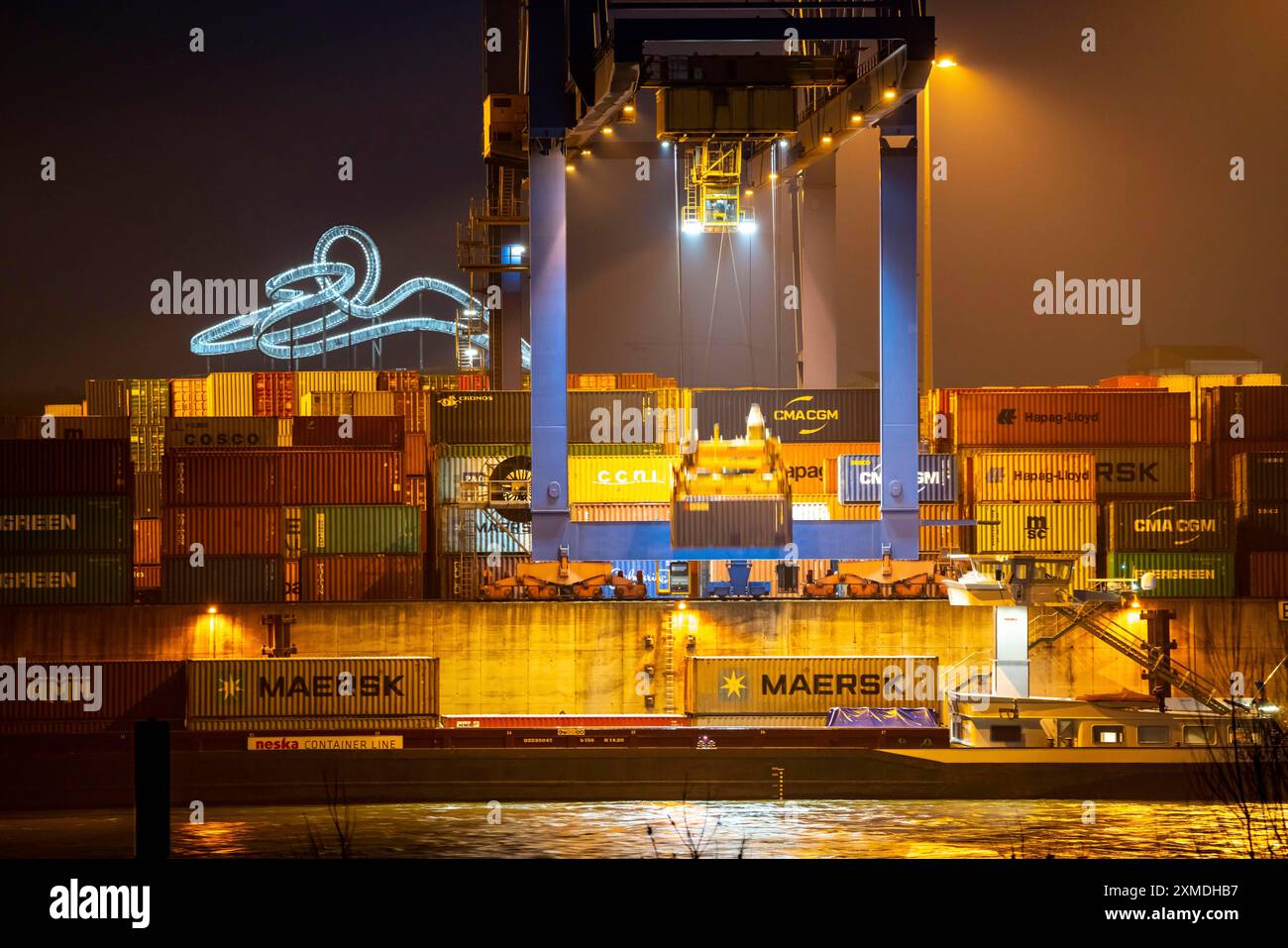 Container Handling Centre, Gateway West Terminal, Logport 2, cargo ship ...