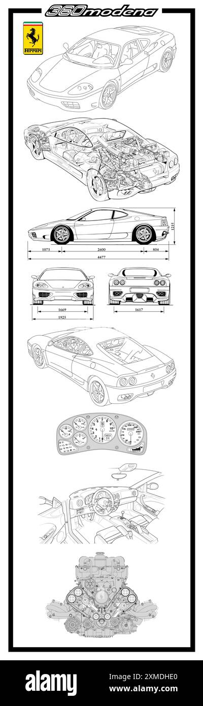 Ferrari 360 modena Stock Vector Images - Alamy