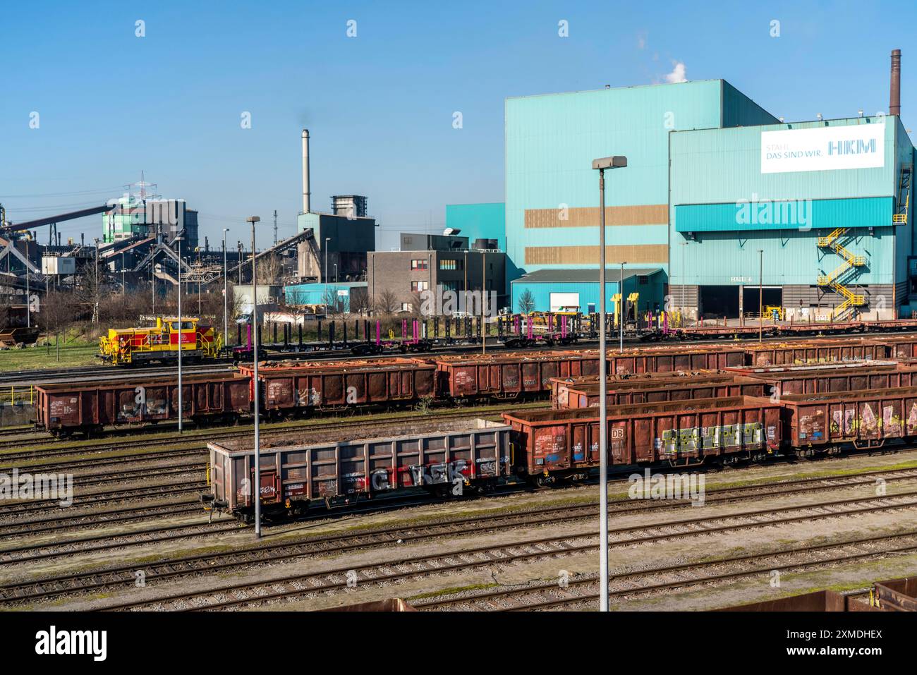 Coking plant of HKM, Huettenwerke Krupp-Mannesmann in Duisburg ...