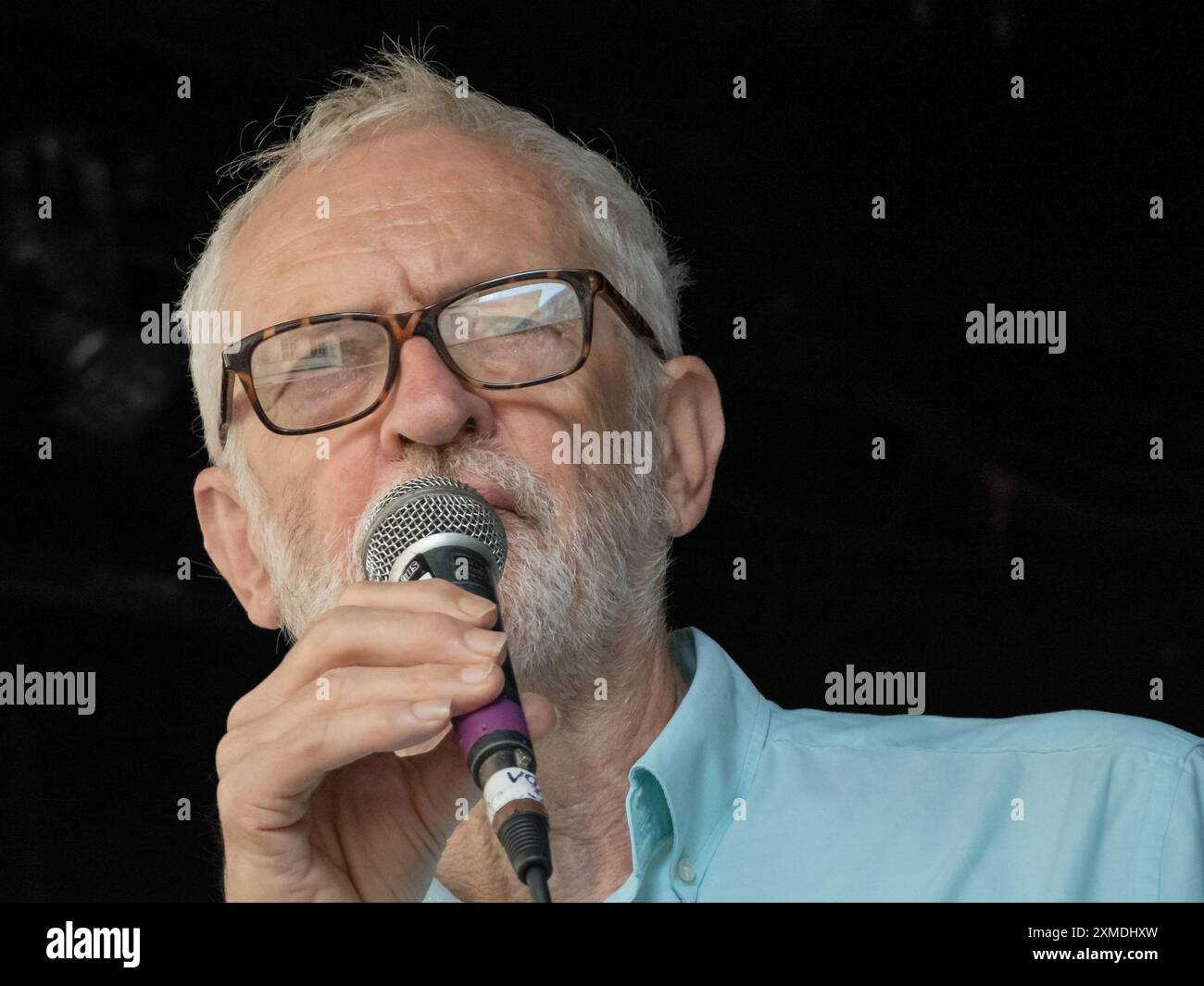 London, UK. 27 July 2024. Jeremy Corbyn, MP, speaking. Stand Up To ...