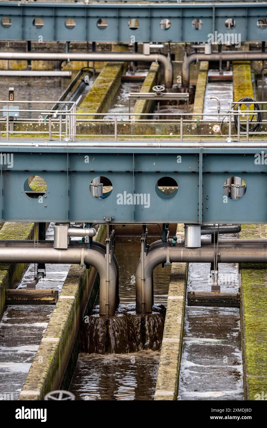 Secondary clarifier, Emschergenossenschaft wastewater treatment plant ...