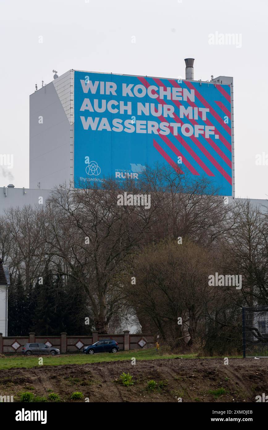 Thyssenkrupp Steel Europe AG Bochum plant, advertising for hydrogen as ...