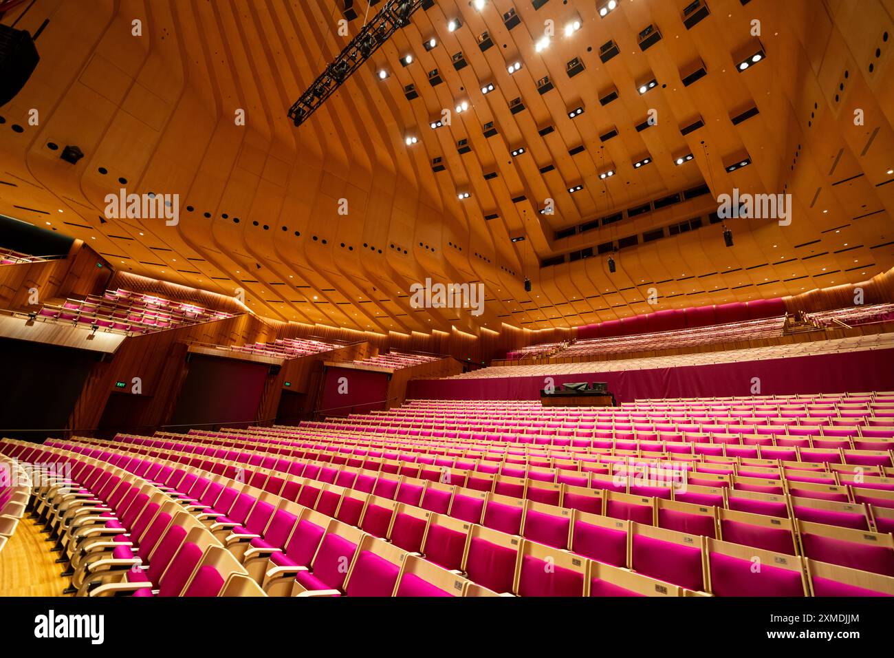 The Concert Hall interior architecture at the Opera House in Sydney ...