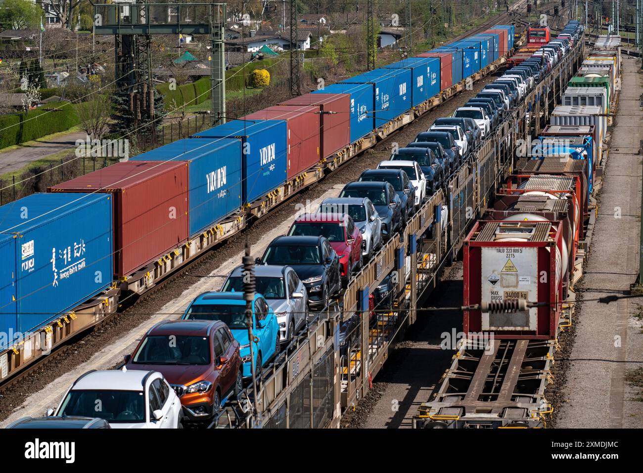 Duisburg-Rheinhausen freight station, at the Logport harbour area ...