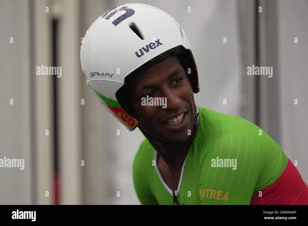 Parigi, France. 27th July, 2024. Girmay Biniam in action during men 's ...