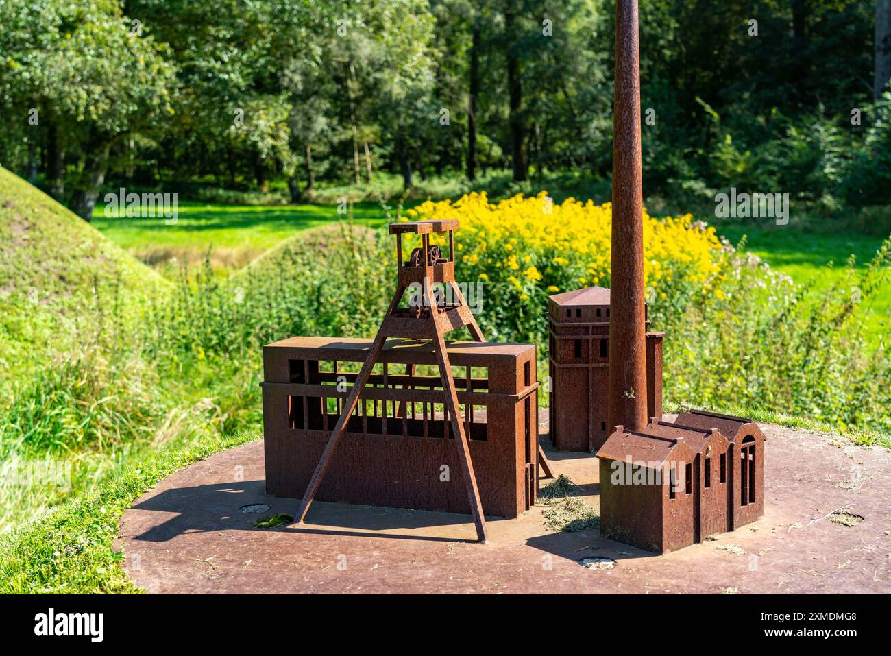 Art axis Burgenland, artwork by artist Nils-Udo, for the Ruhr.2010 ...