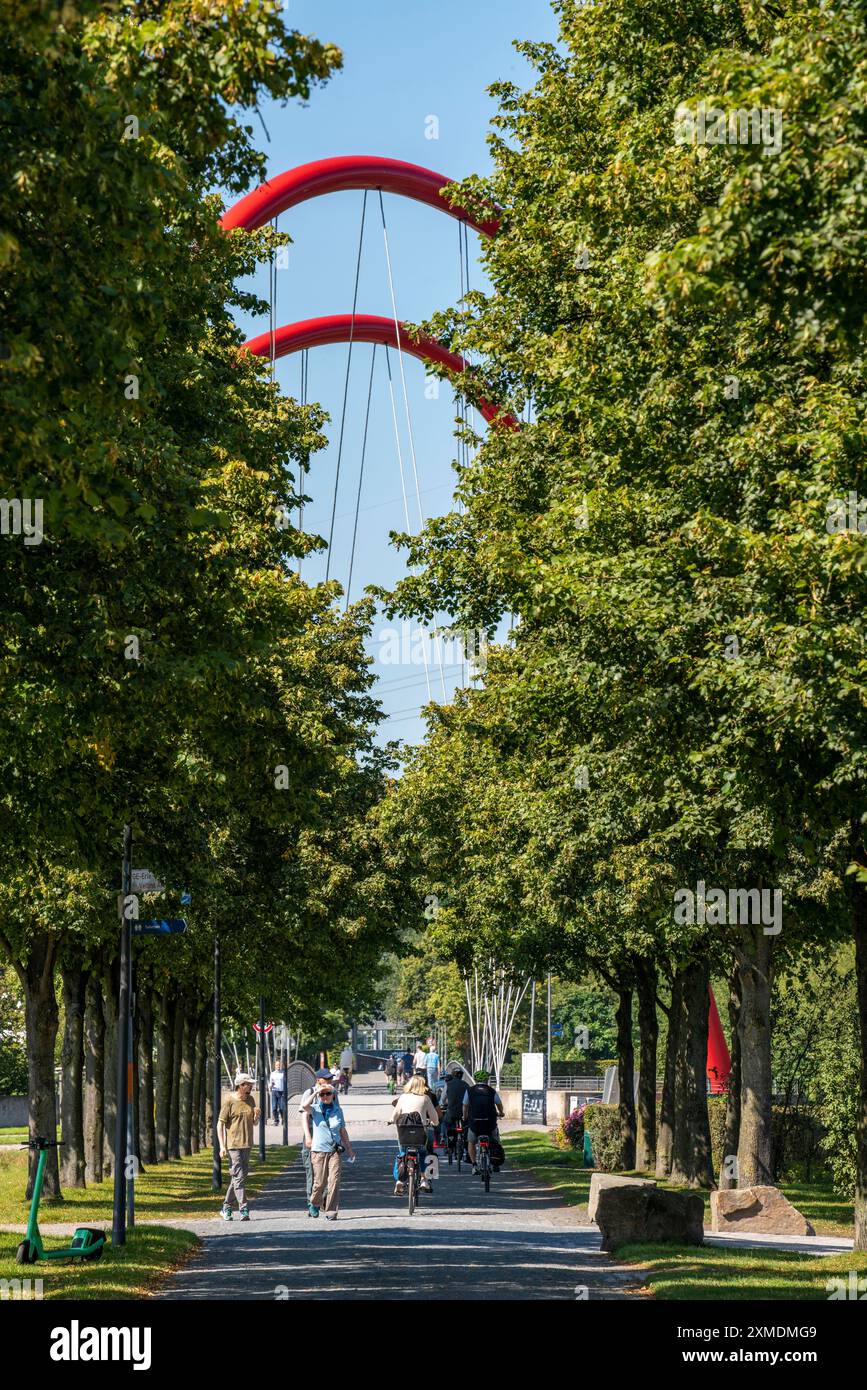 Nordsternpark, former site of the Nordstern colliery, double arch ...