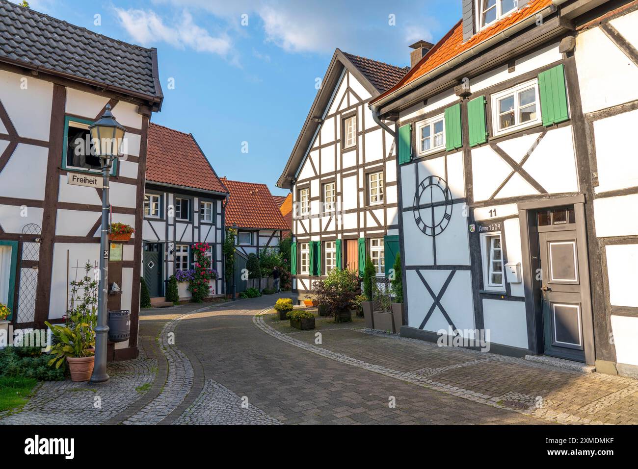 Old village of Westerholt, listed district of Herten Westerholt, over ...