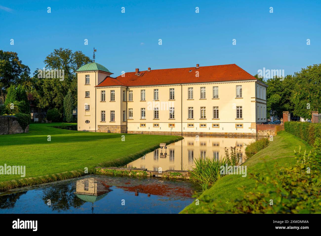 Old village of Westerholt, listed district of Herten Westerholt, over ...