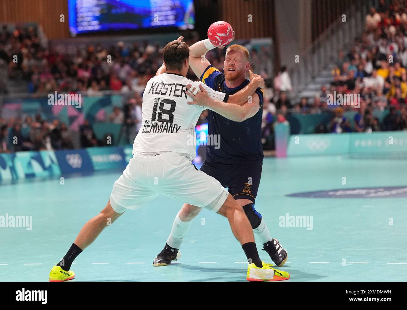 Paris South Arena, Paris, France. 27th July, 2024. Jim Gottfridsson ...
