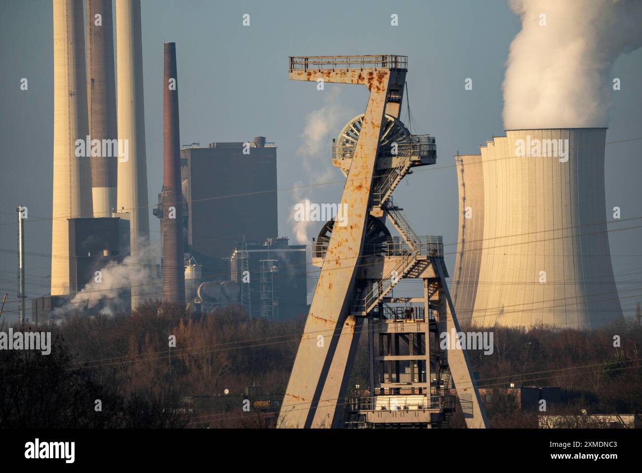 UNIPER coal-fired power plant Gelsenkirchen-Scholven, power plant units ...