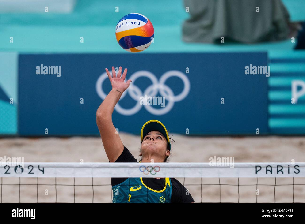 Australia's Mariafe Artacho Del Solar reaches the ball during the women ...