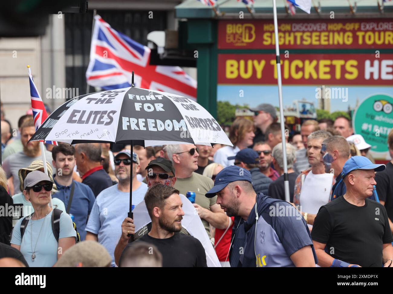 Trafalgar square freedom rally july hi-res stock photography and images ...