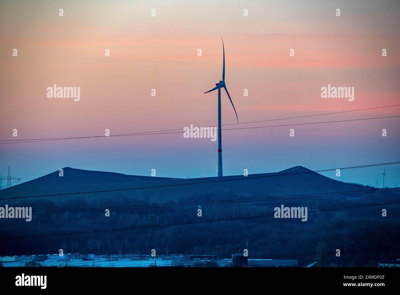 Wind turbine, by Enercon, on the Mottbruchhalde, in Gladbeck-Brauck ...