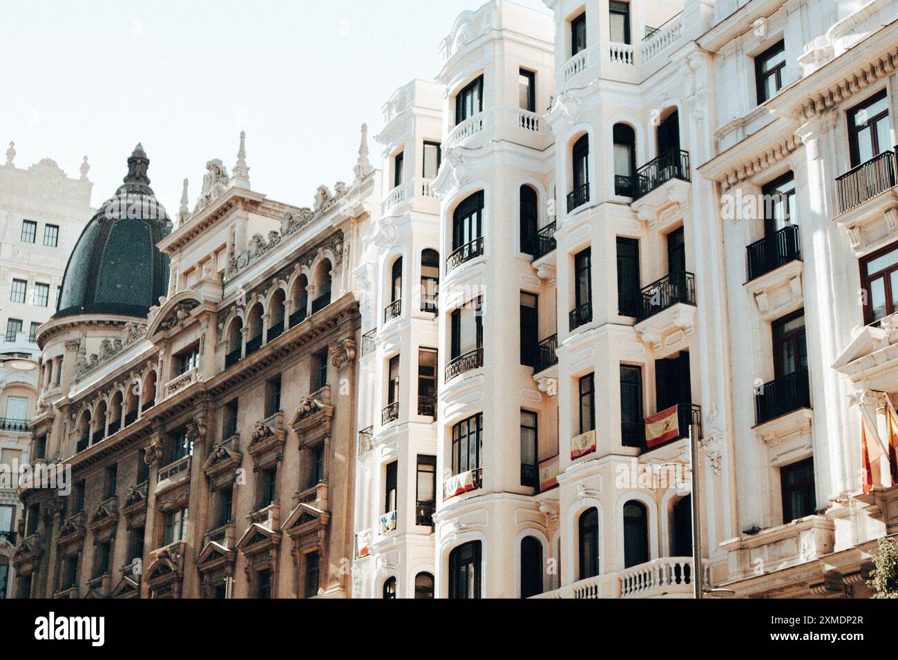 Madrid, Spain. 1 May 2024 Residential high-rise apartment buildings on ...