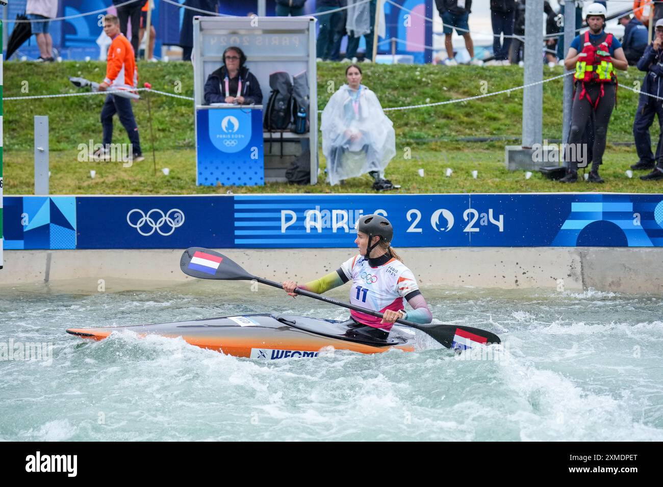 PARIS, FRANCE - JULY 27: Martina Wegman competing in the Women's Kayak ...