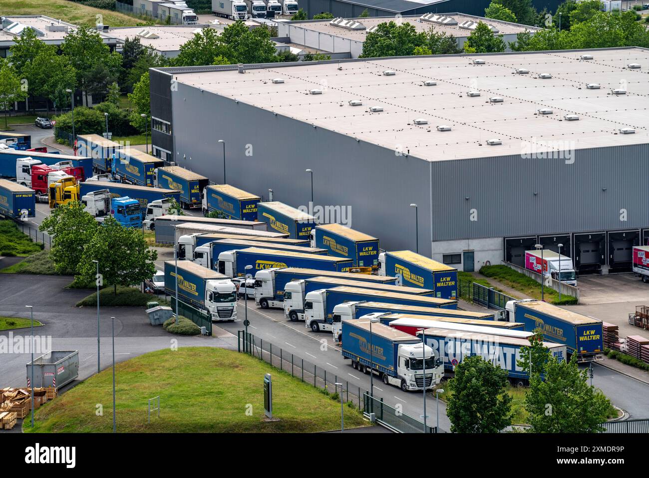 Truck, lorry, logistics company, logistics centre on the former Ewald ...