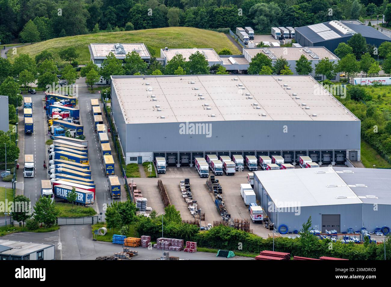 Truck, lorry, logistics company, logistics centre on the former Ewald ...