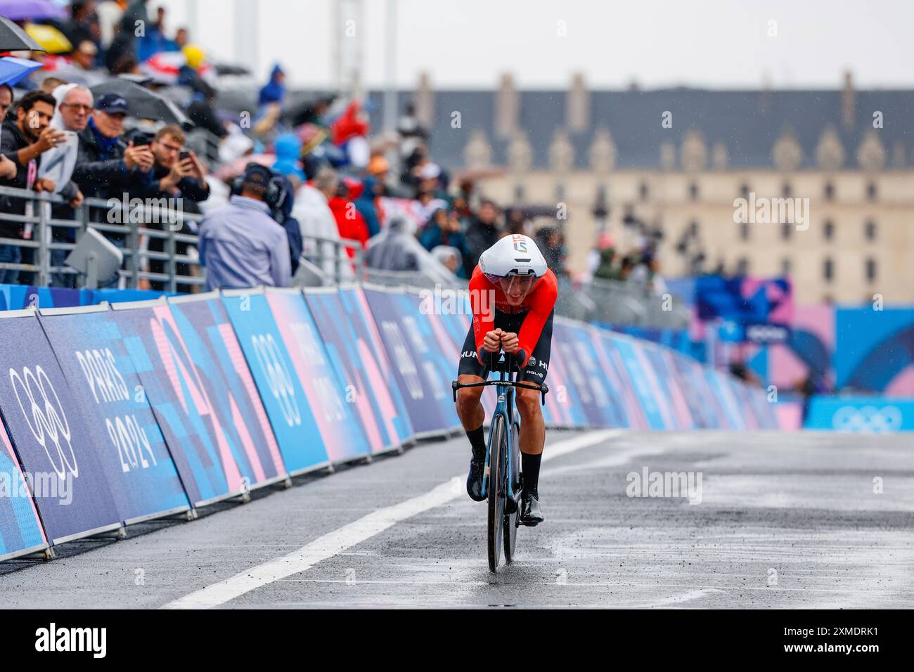 Attila Valter (HUN) cycles during the Men's Individual Time Trial on ...