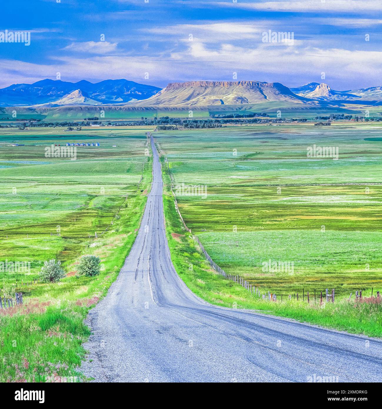 road heading from the greenfields bench towards crown butte near simms ...