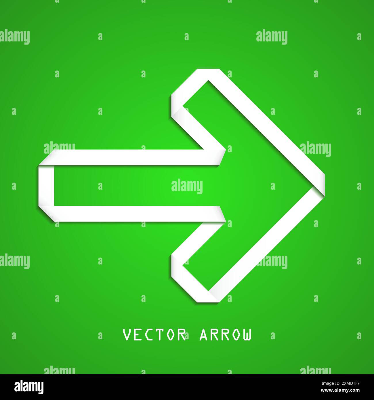 origami paper arrow, vector element Stock Vector Image & Art - Alamy