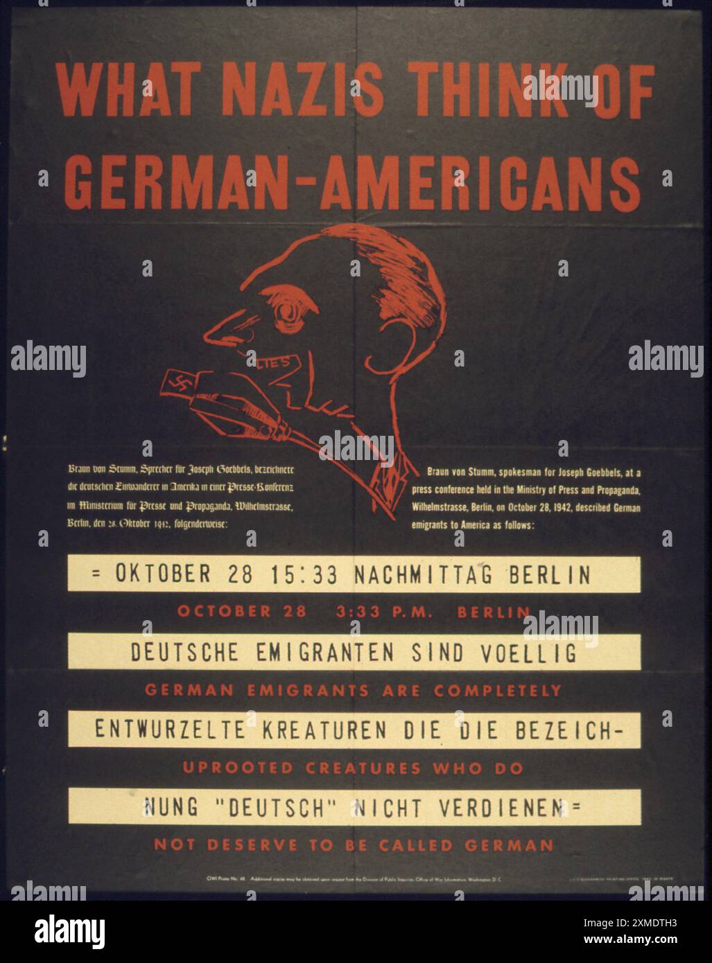 German propaganda poster ww2 hi-res stock photography and images - Alamy