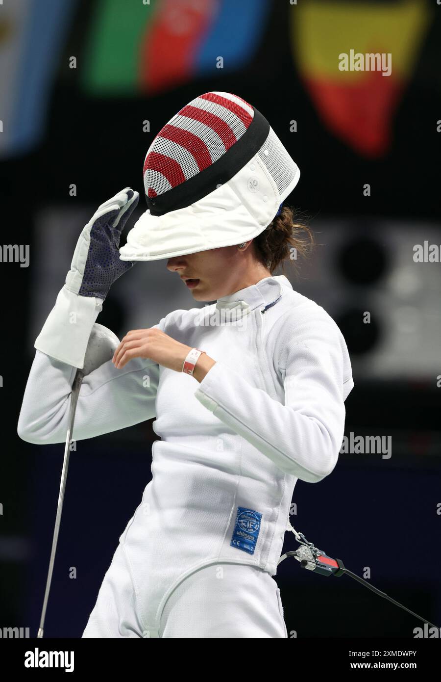 Paris, France. 27th July, 2024. Anne Cebula of the US competes against ...