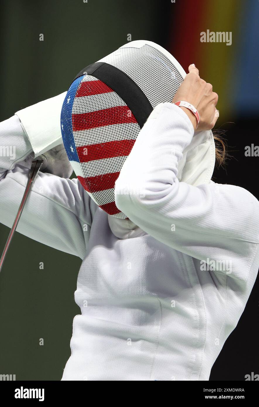 Paris, France. 27th July, 2024. Anne Cebula of the US competes against ...