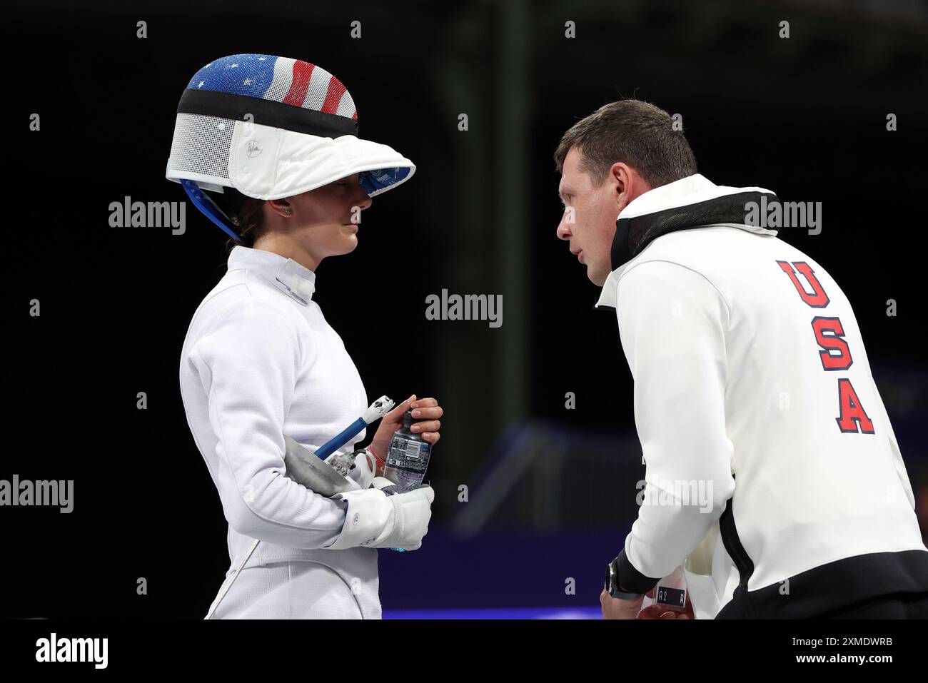 Paris, France. 27th July, 2024. Anne Cebula of the US competes against ...