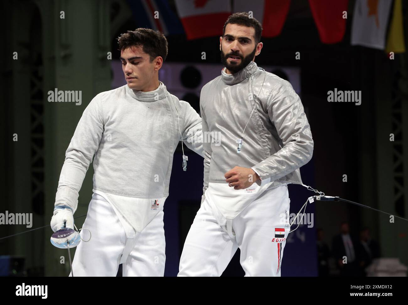 Paris, France. 27th July, 2024. Mitchell Saron of the US competes ...
