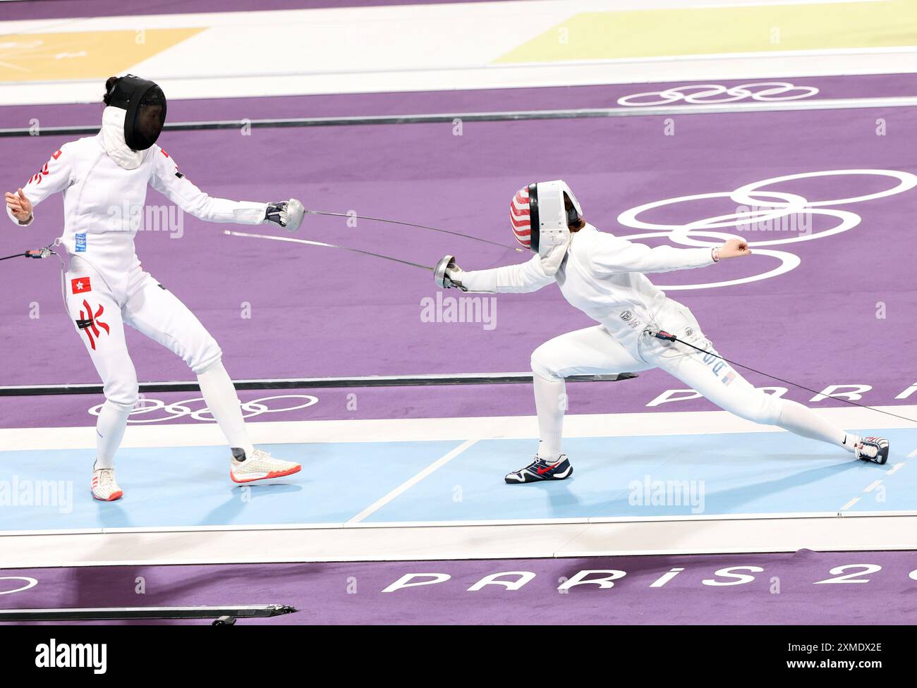 Paris, France. 27th July, 2024. Hadley Husisian of the US competes ...