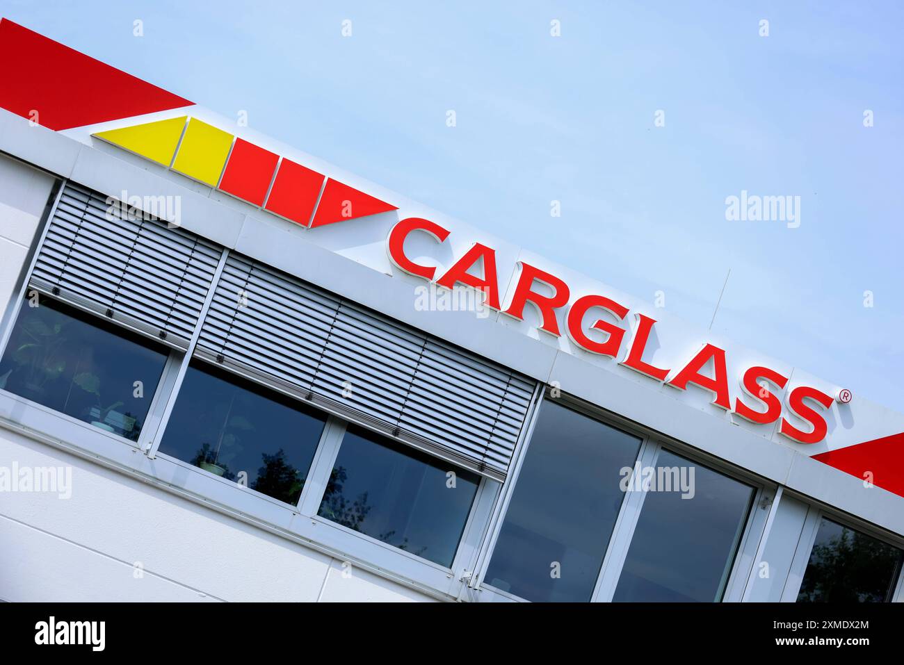 Schriftzug / Logo des Unternehmens Carglass am 26.07.2024 in München ...