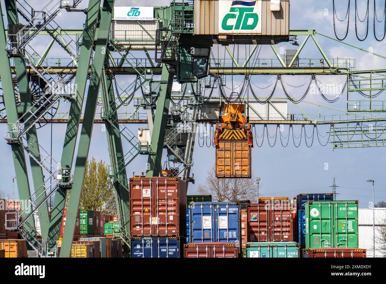 Port of Dortmund, Container Terminal Dortmund CTD, trimodal terminal ...