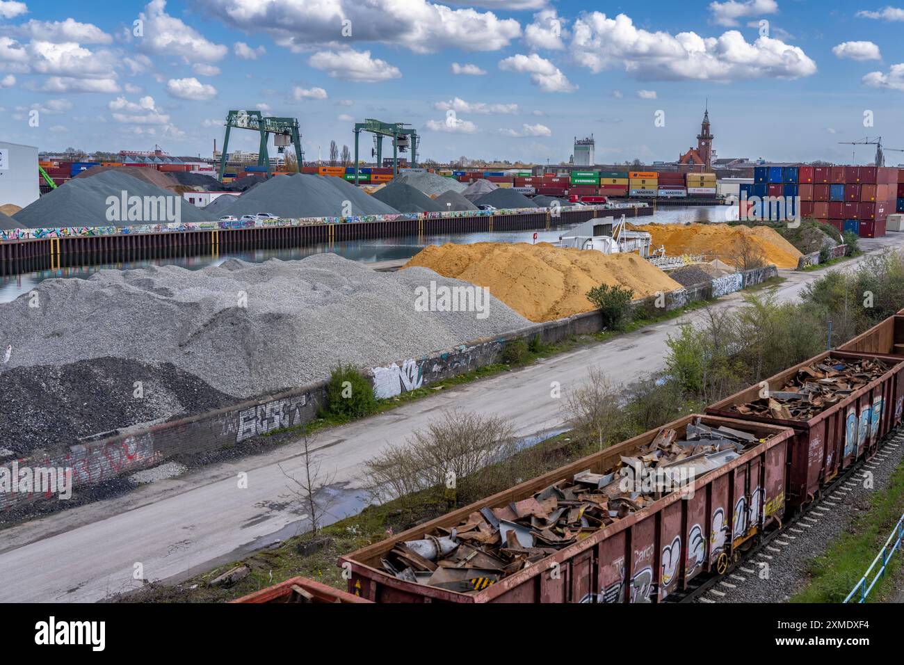 Port of Dortmund, Container Terminal Dortmund CTD, trimodal terminal ...